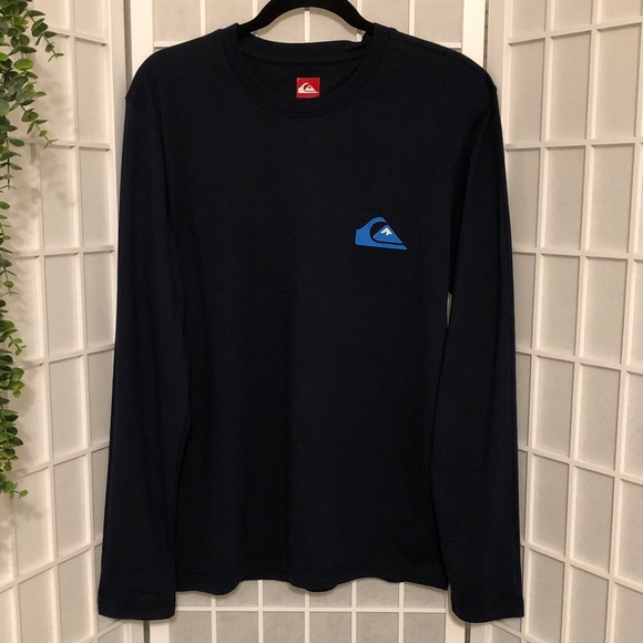 Quiksilver | Shirts | Quicksilver Long Sleeve Tshirt In Navy Blue With ...